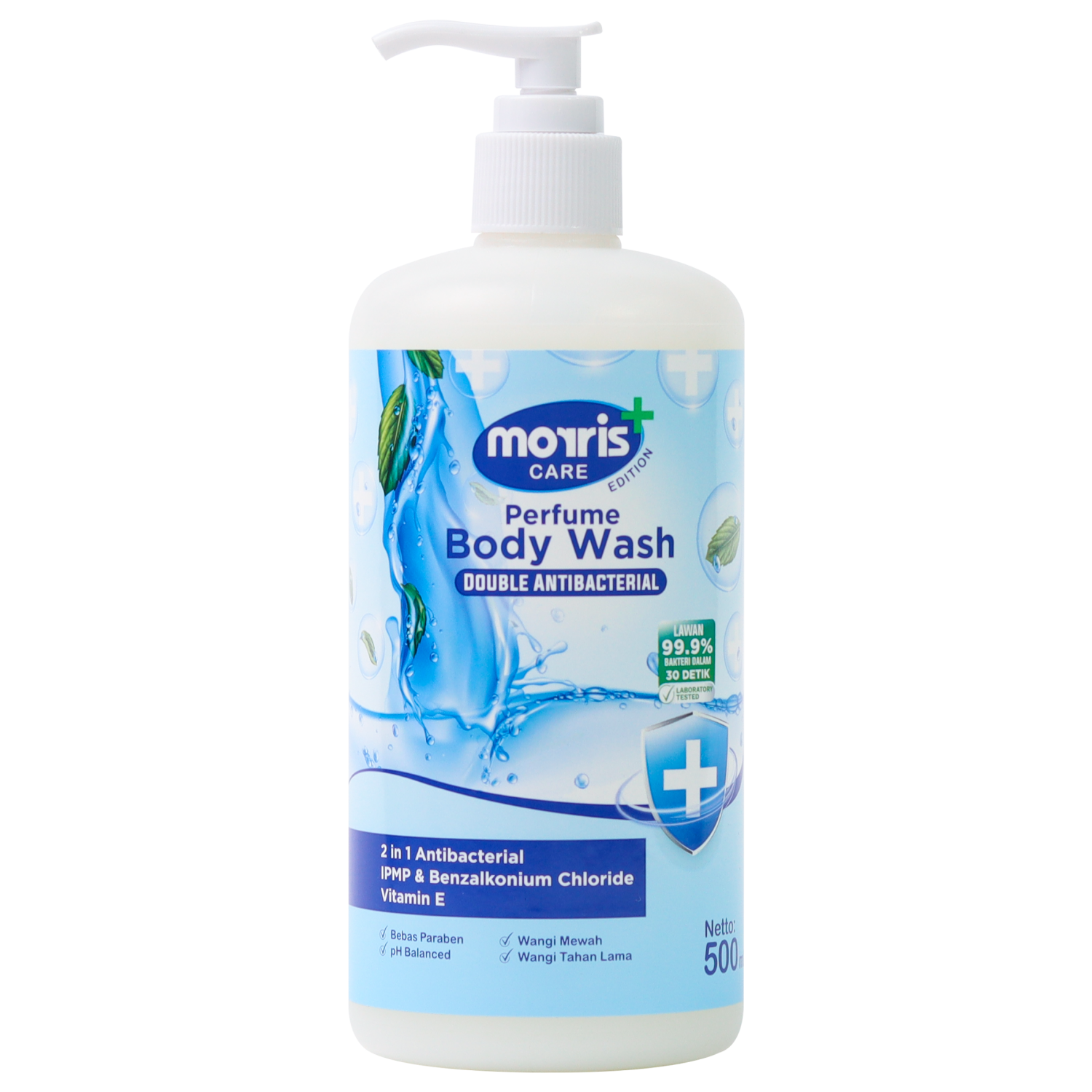 Jual Morris Body Wash Double Anti Bacterial Pump 500ml | Jakmall.com