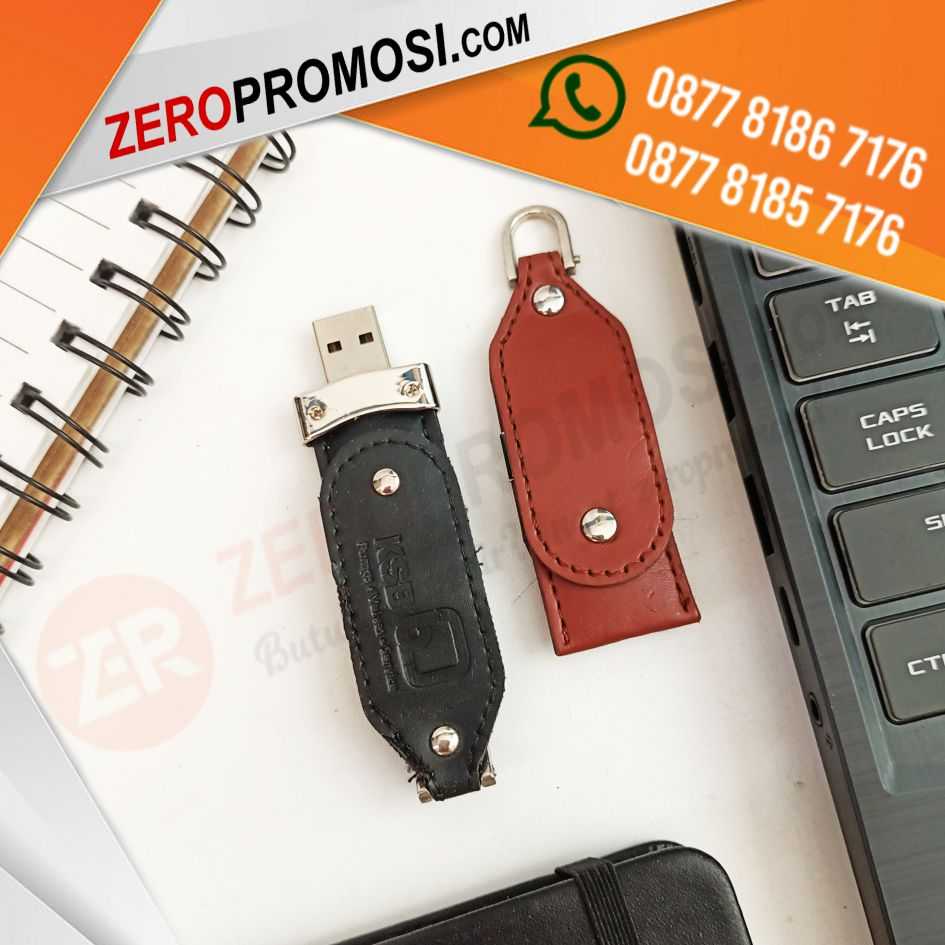Jual Custom Flashdisk Leather Kulit Swivel FDLT23 | Jakmall.com