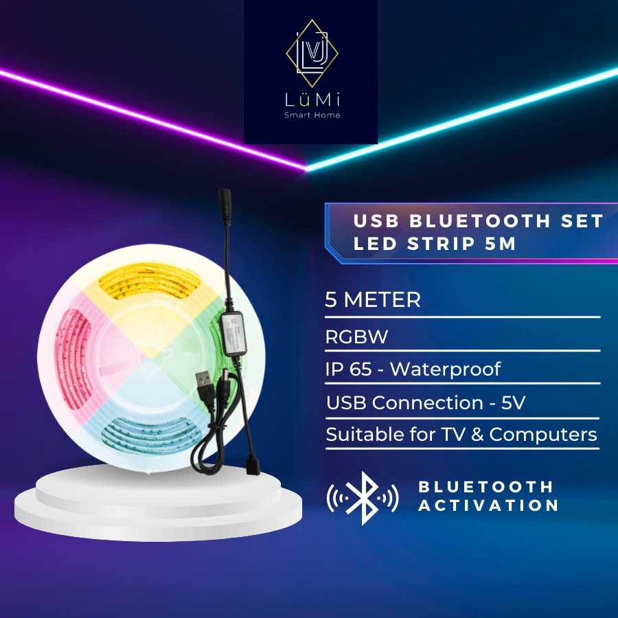 Jual Lampu LED Light Strip RGBW + USB BLUETOOTH Connection LED