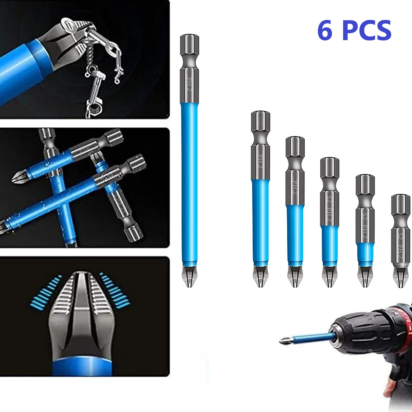 Jual AUTOTOOL Set Mata Obeng Plus Philips Drill Bits Magnetic