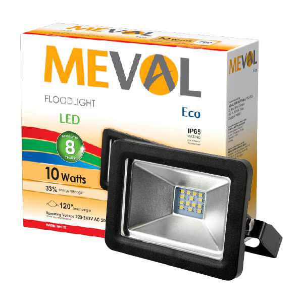 Jual MEVAL - LED Floodlight 10W ECO, Kuning | Jakmall.com