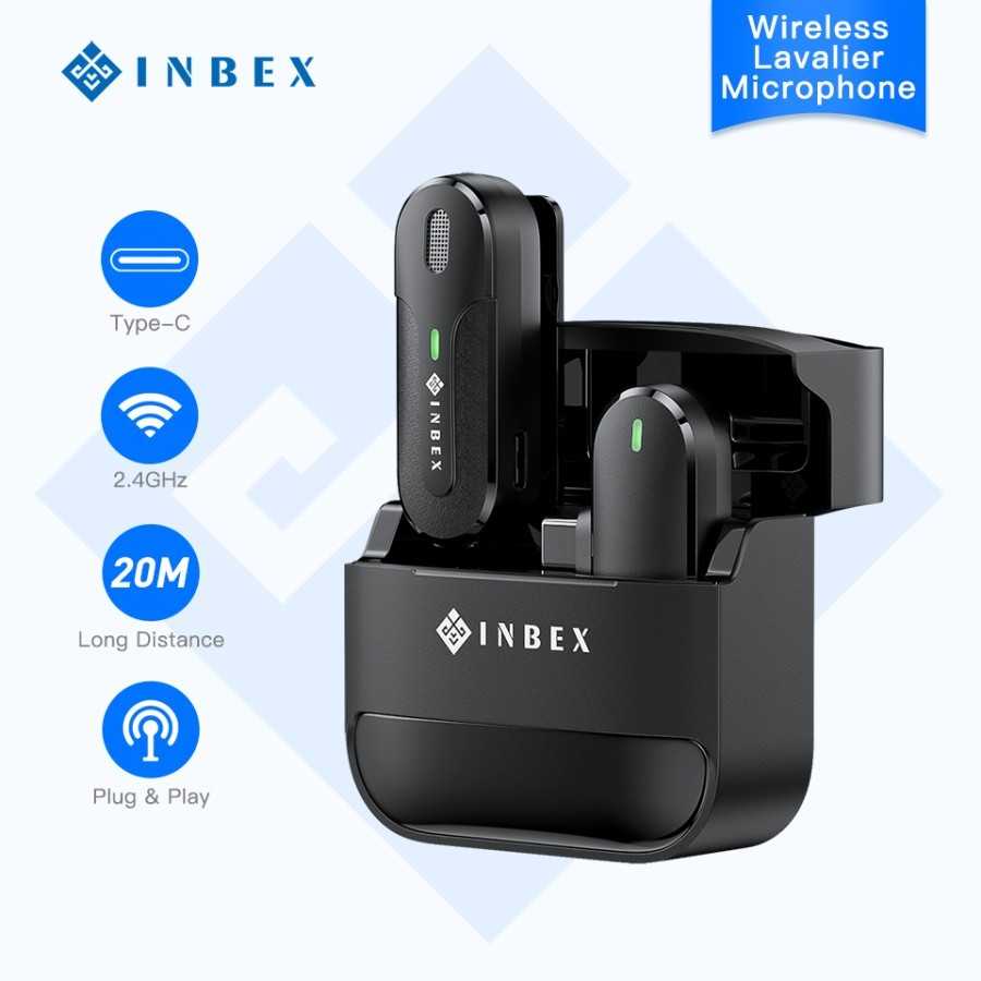 Jual INBEX M8 Lavalier Microphone ClipOn Wireless Smartphone