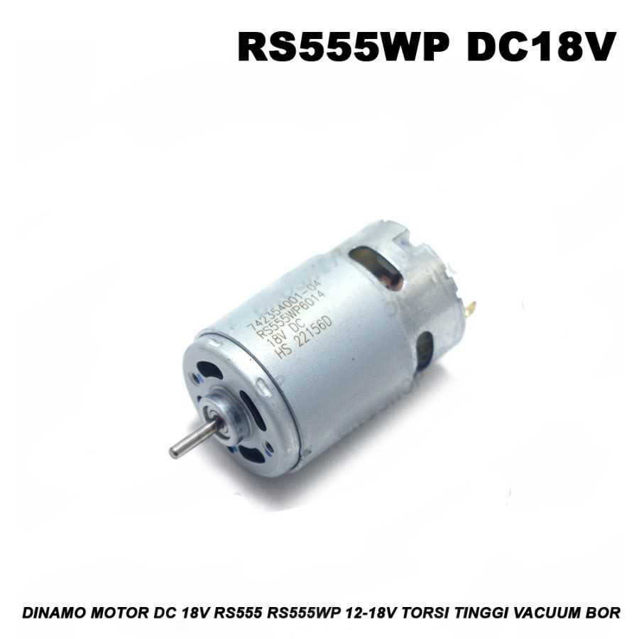 Jual Dinamo Motor DC RS555 RS555WP 12-18V SP Torsi Tinggi Vacuum