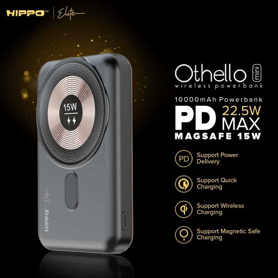 Jual Hippo Powerbank Othello 5 Mini PD 22,5W 10000Mah Mag Safe