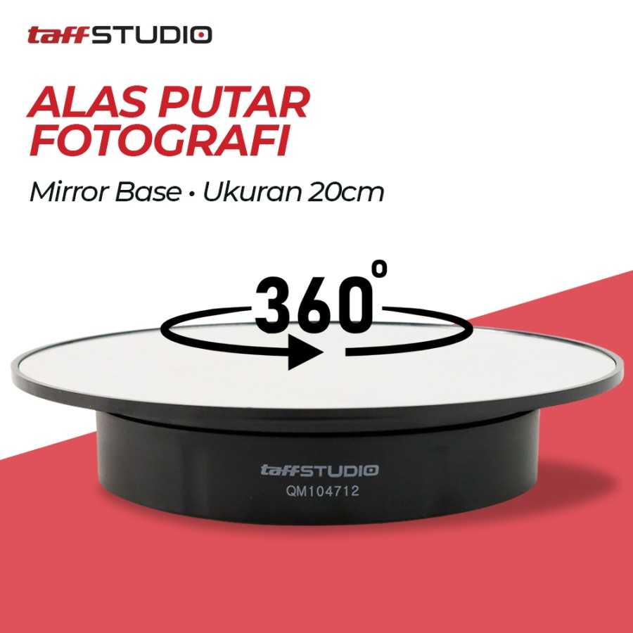 Jual TaffSTUDIO Alas Putar Fotografi Mirror Rotating Display 20cm