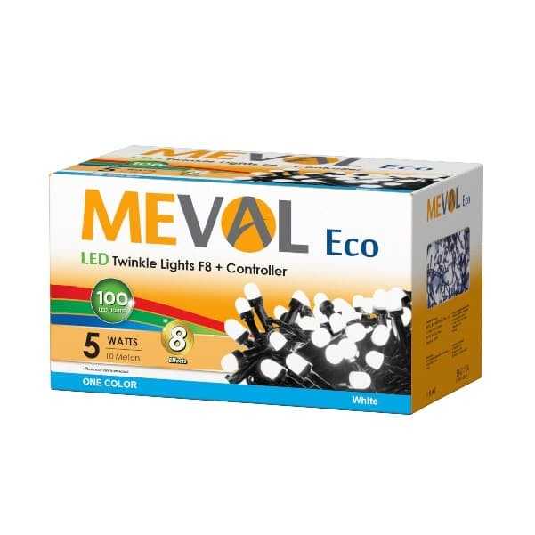 Jual MEVAL - Meval LED Kelap-Kelip ECO F8 + Kontroler | Jakmall.com