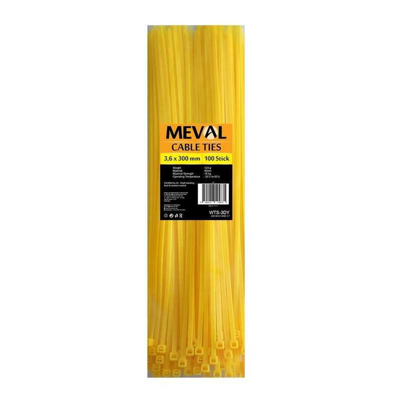 Jual MEVAL- Kabel Ties 3,6mm Cable Ties 30cm - Kuning | Jakmall.com