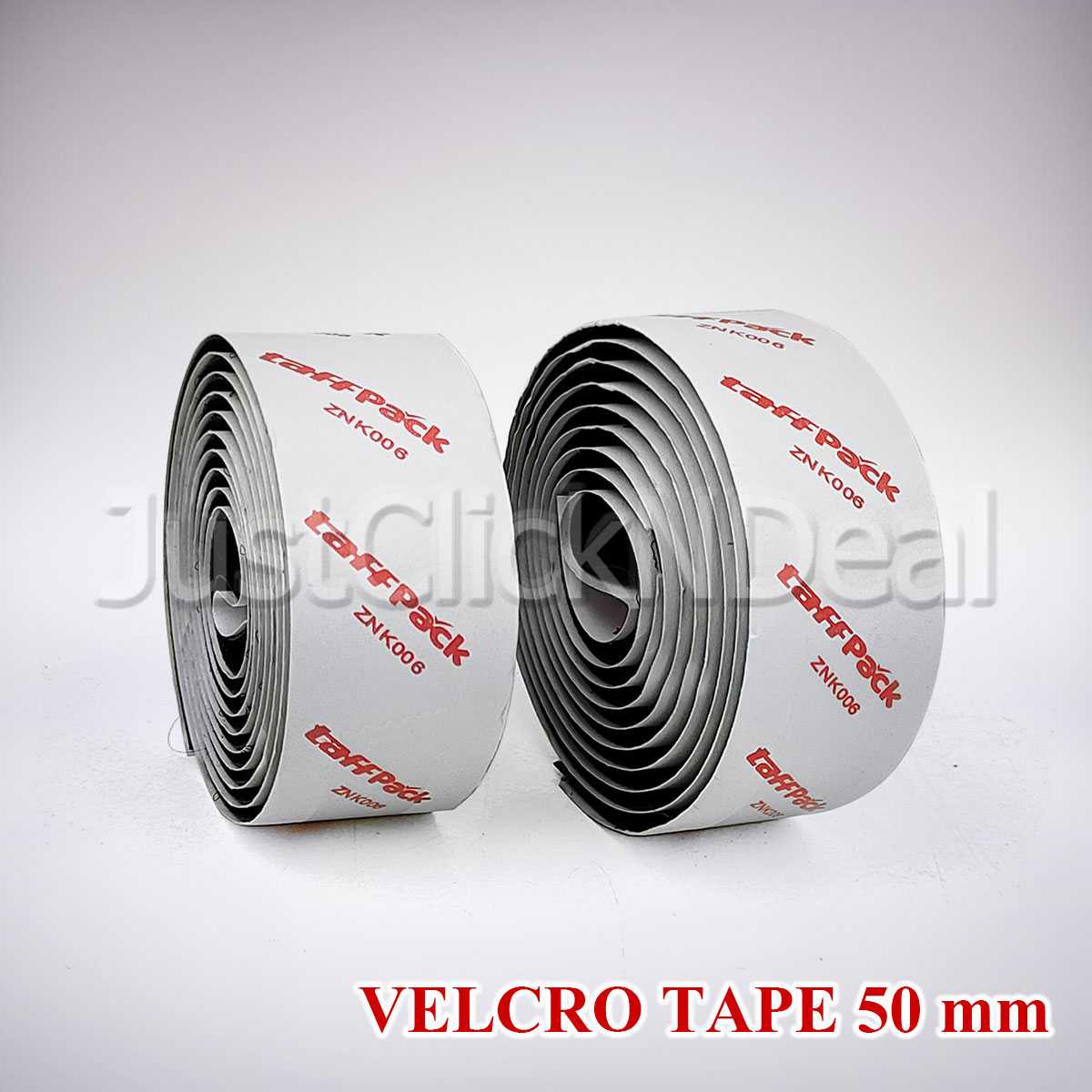 Jual Perekat Double Tape Velcro Serbaguna 50 mm 1 Meter Hitam
