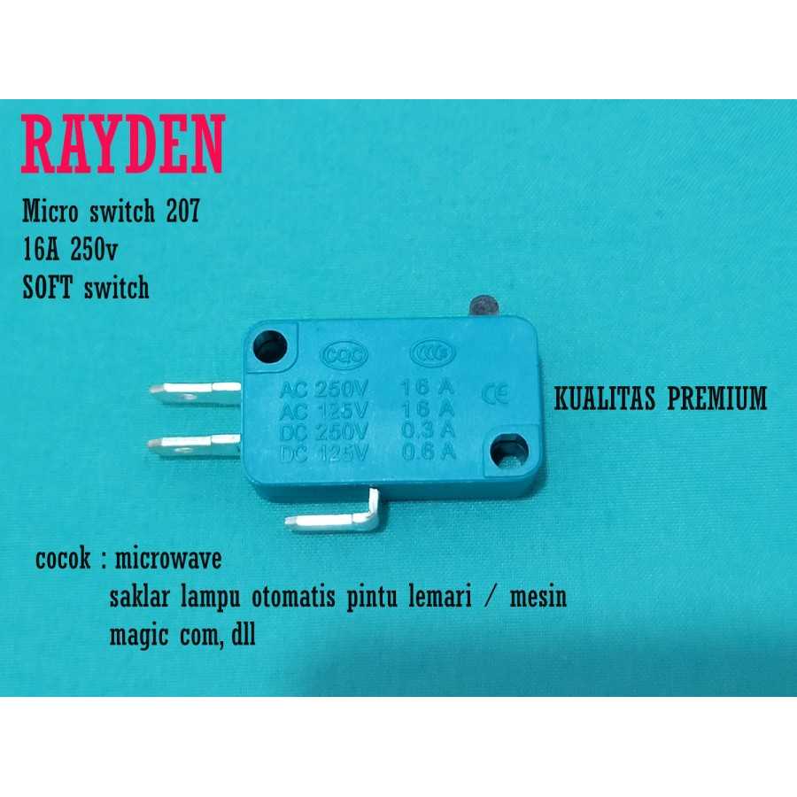 Jual RAYDEN 207 Micro / Limit Switch SOFT Tanpa Plat magic com
