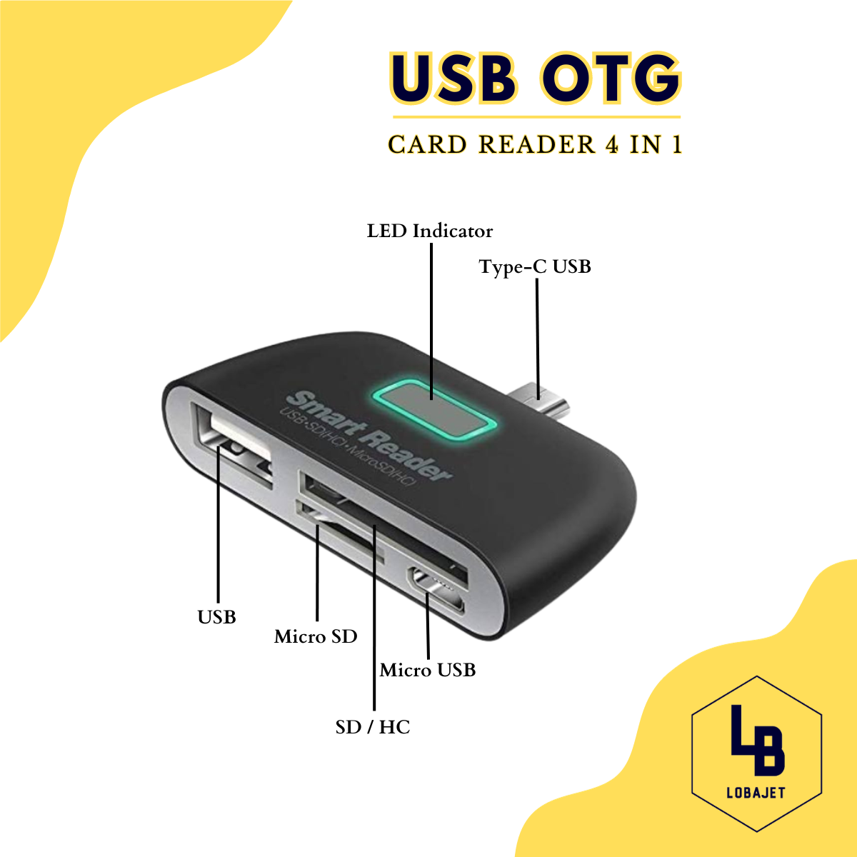 Jual Smart Reader OTG TYPE C SD TF Card Reader USB 2.0 Adapter