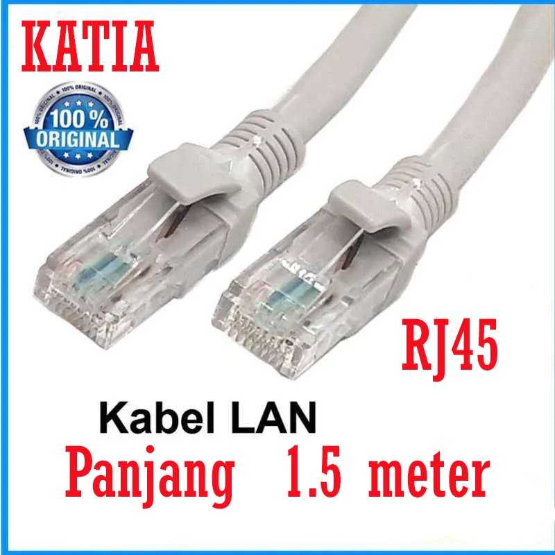 Jual Kabel internet 1.5 meter KATIA ROCIA RJ45 LAN UTP 1,5m cat