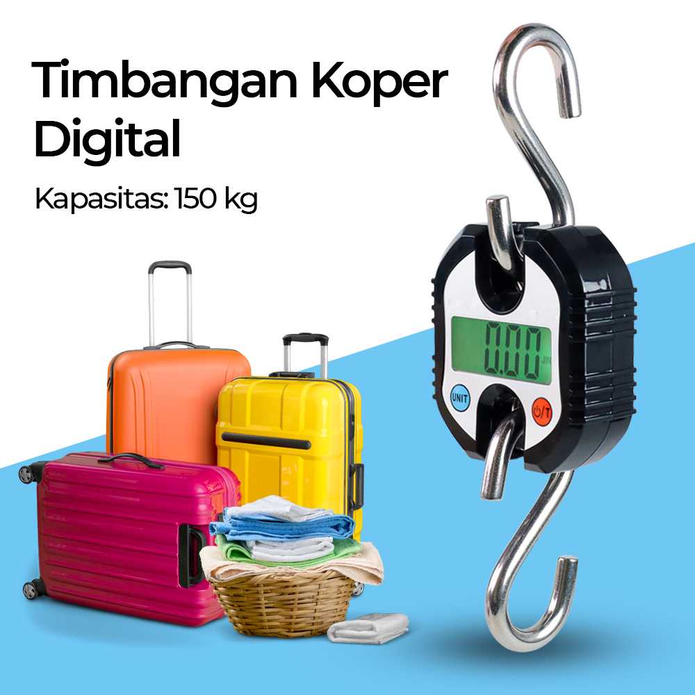 Jual WeiHeng Timbangan Koper Tas Gantung Digital Scale 150kg