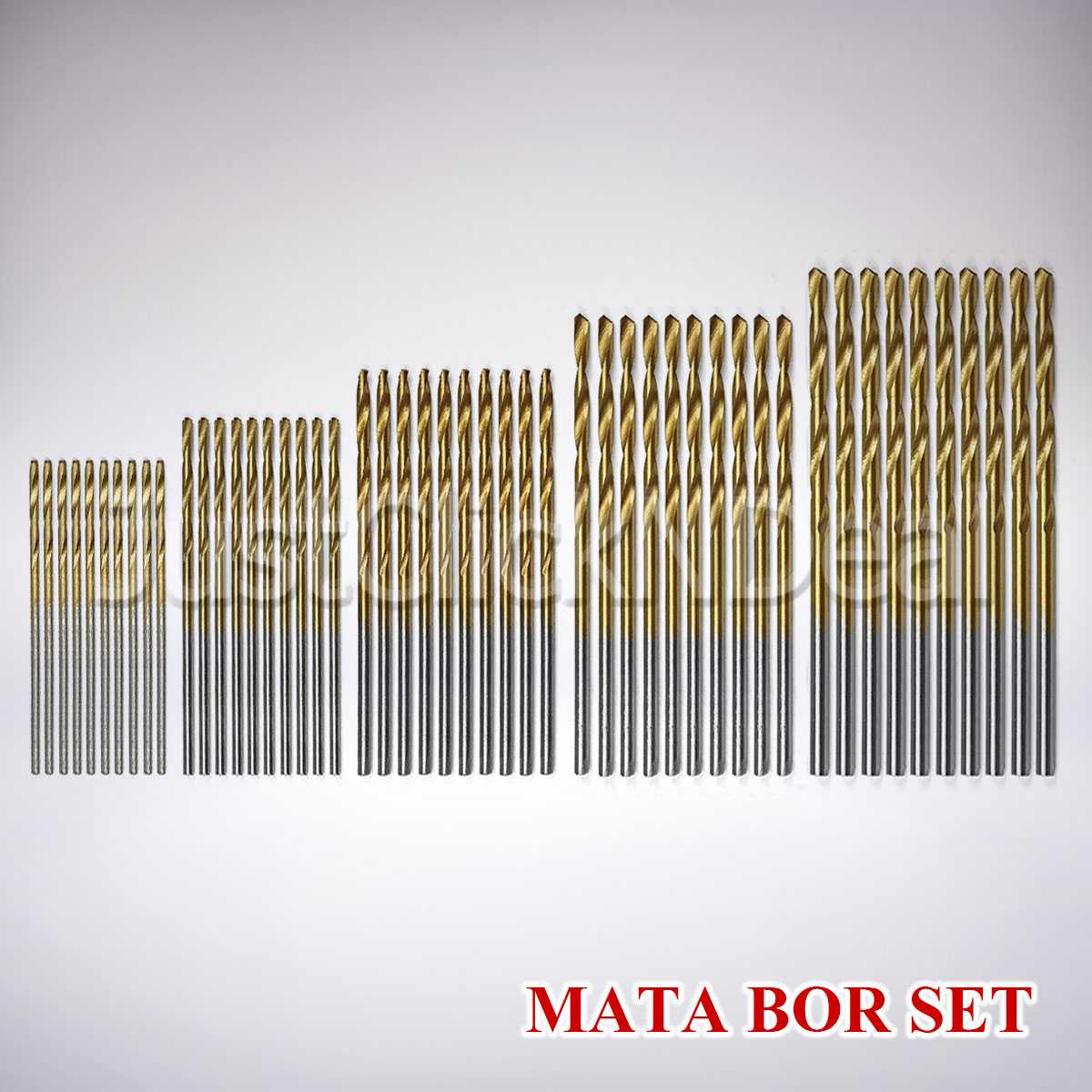 Jual Mata Bor Set HSS Drill Bits Titanium 50 Buah | Jakmall.com