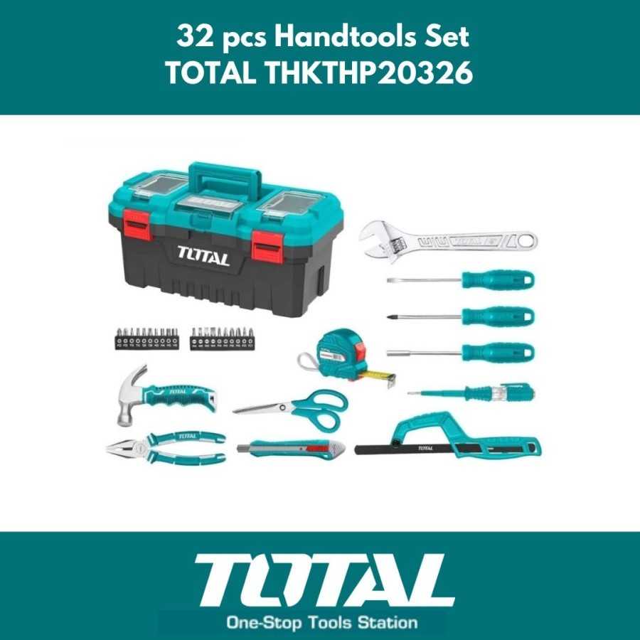 Jual THKTHP20326 Tool kit set 32PCS toolbox alat pertukangan set