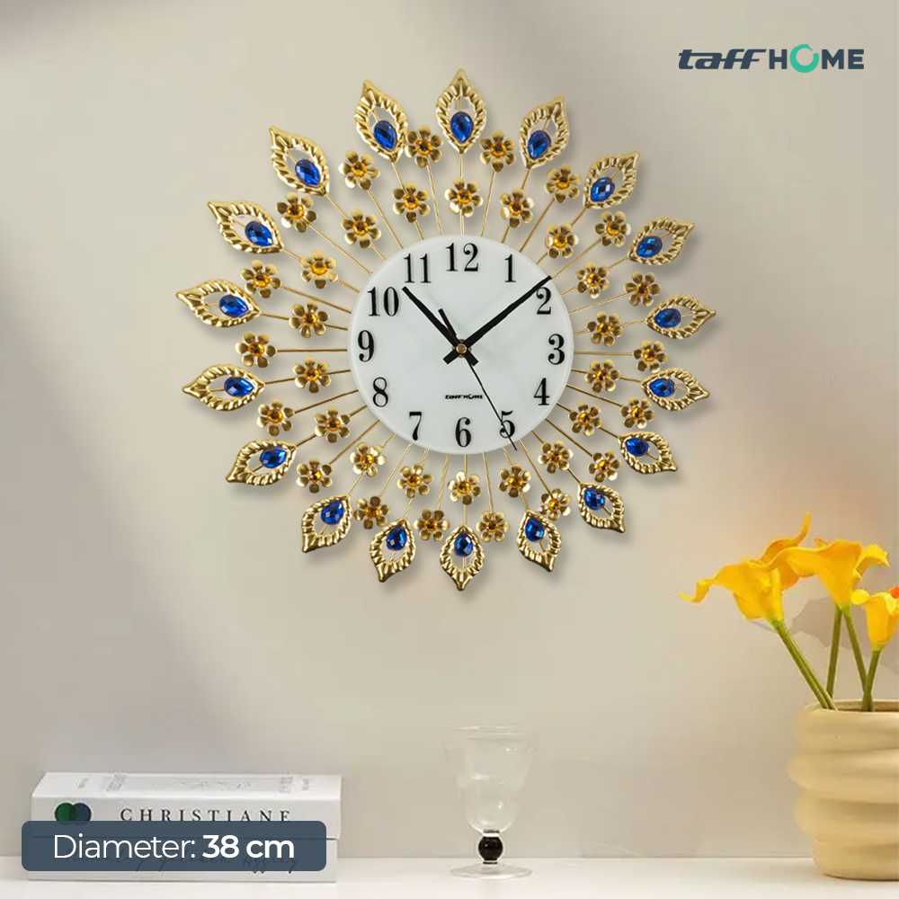 Jual TaffHOME Jam Dinding 3D Quartz Clock Retro European Style