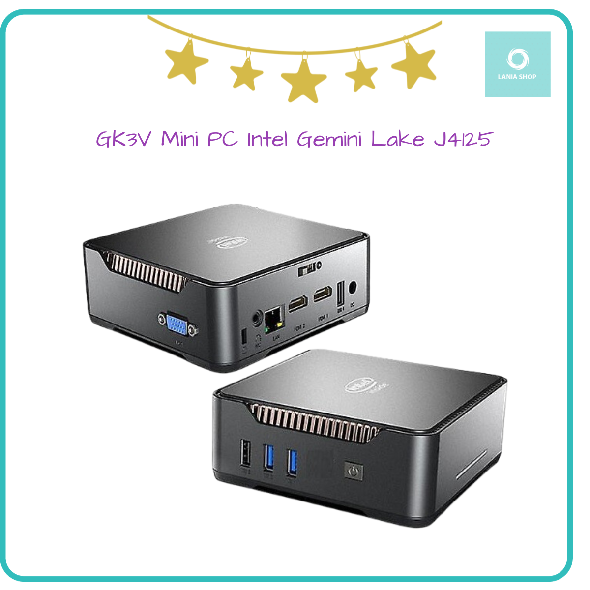 Jual GK3V Mini PC Intel Gemini Lake J4125 - Komputer Mini