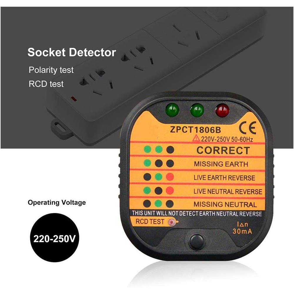 Jual Zhipin Smart Socket Tester Detector Circuit Alat Detektor