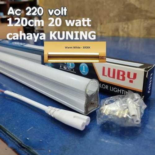 Jual Lampu TL 20W T5 120cm Led tube Luby LT5AC lampu set | Jakmall.com