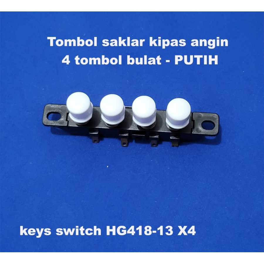 Jual Tombol 4 Saklar bulat putih Switch Kipas Angin Universal 3