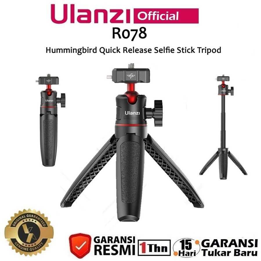 Jual Ulanzi R078 Hummingbird Quick Release with Selfie Stick