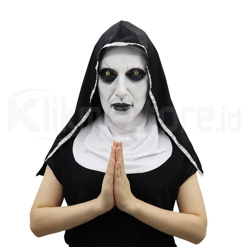 Jual Topeng Valak The Nun Latex Horor Seram Mask Pesta Halloween