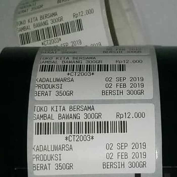 Jual LABEL BARCODE 1 LINE/ STIKER BARCODE / STICKER BARCODE