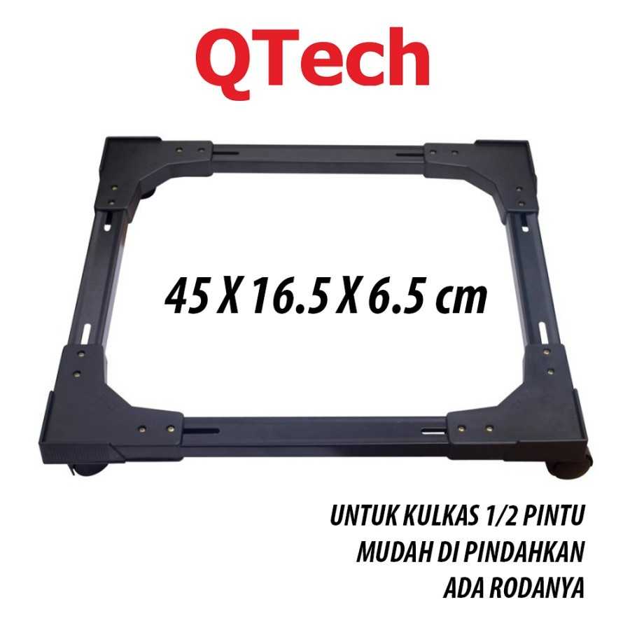 Jual QTECH ALAS KULKAS/RODA KULKAS 1 Pintu/2 Pintu - KUAT KOKOH