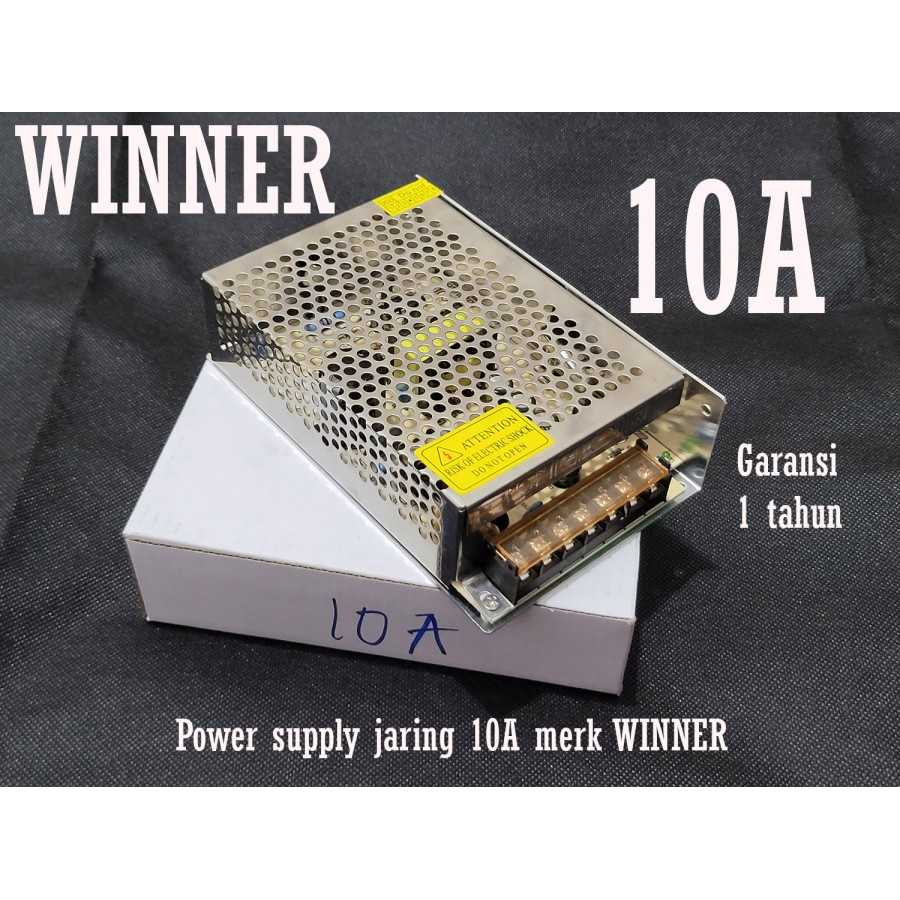 Jual power supply 10A winner Adaptor jaring besi 12v 120 watt