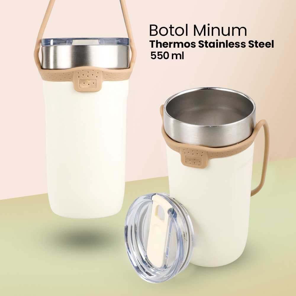 Jual Botol Minum Tumbler Air Panas Dingin Stainless Steel 550ml