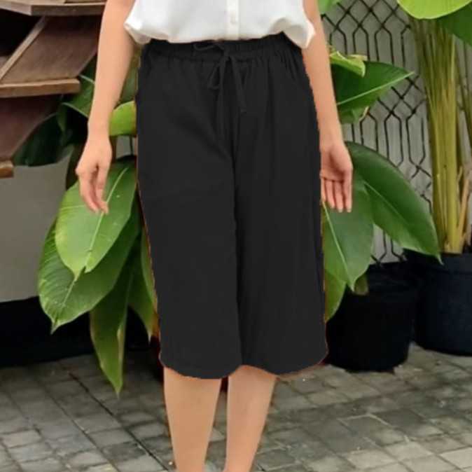Jual Celana Pendek Wanita Model Kulot 7/8 Cringkel Jumbo | Jakmall.com