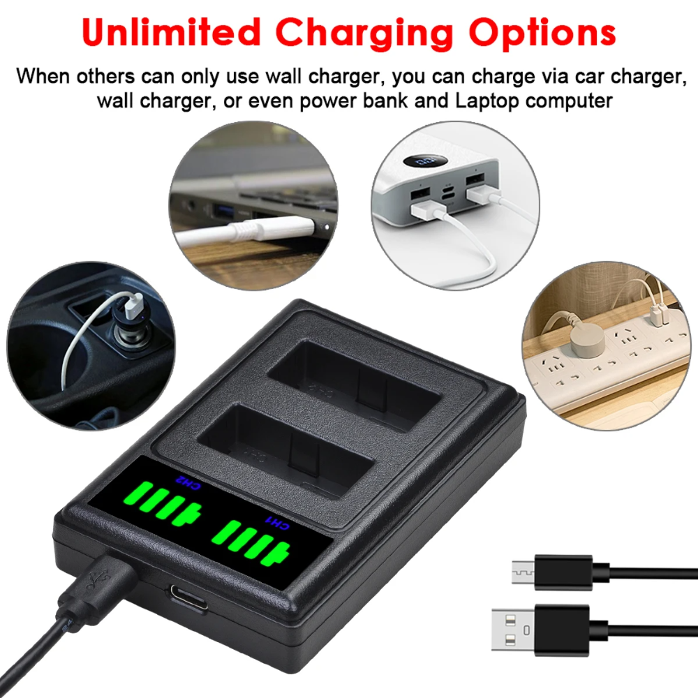 Jual Batmax Charger Baterai Kamera for Canon EOS M3 750D 760D