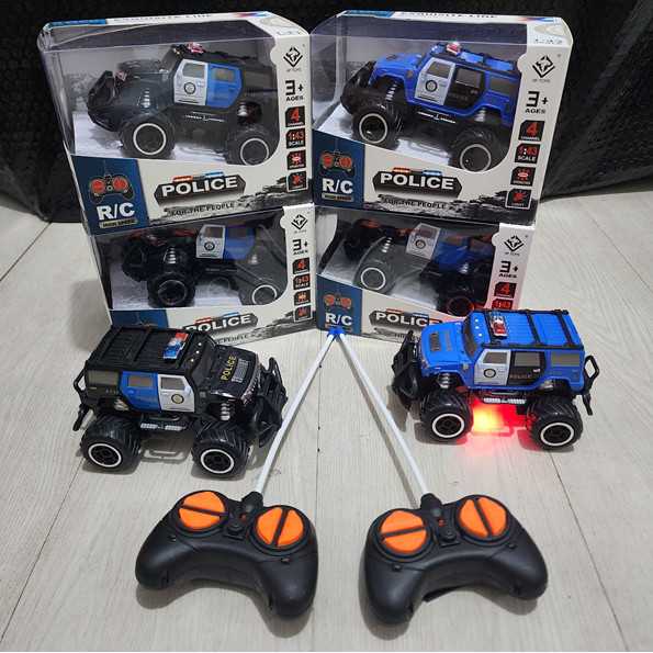 Jual MAINAN MOBIL RC JEEP POLISI SUV POLICE CAR REMOTE CONTROL