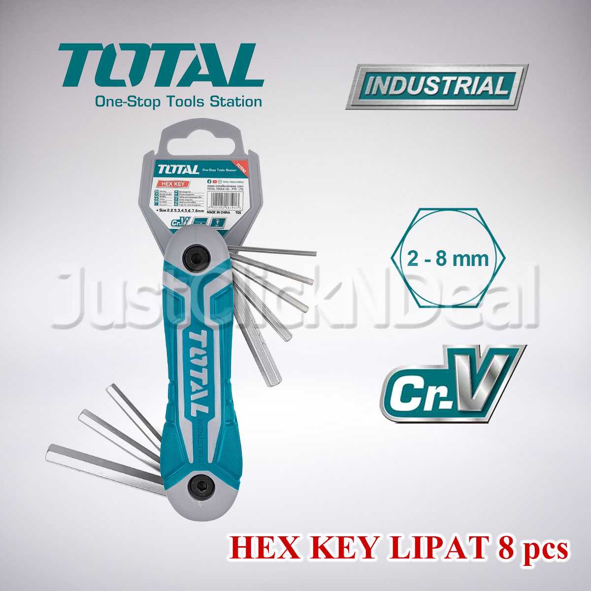 Jual TOTAL Kunci L Model Lipat 8 pcs Heavy Duty Industrial