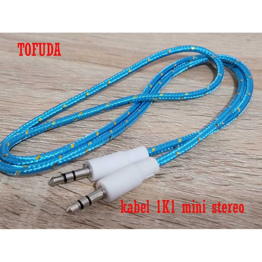 Jual tofuda Kabel Aux Audio Ekstension 3.5 male to male mini