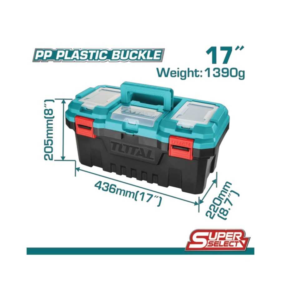 Jual TOTAL TPBX0171 Toolbox Body Plastik 17" Tool Box KOTAK
