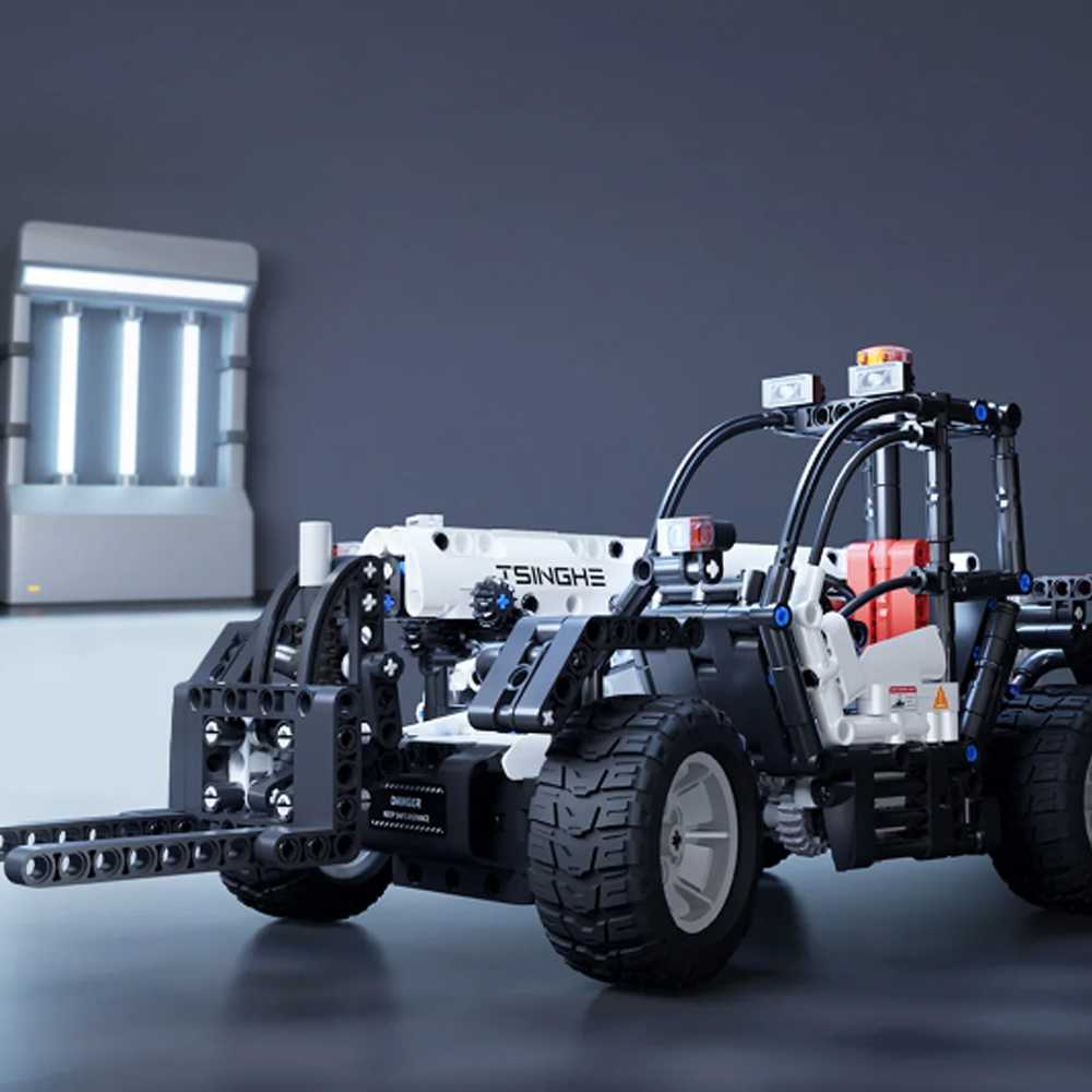 Jual ONEBOT Mainan Forklift LEGO 850+ Building Blocks Moveable