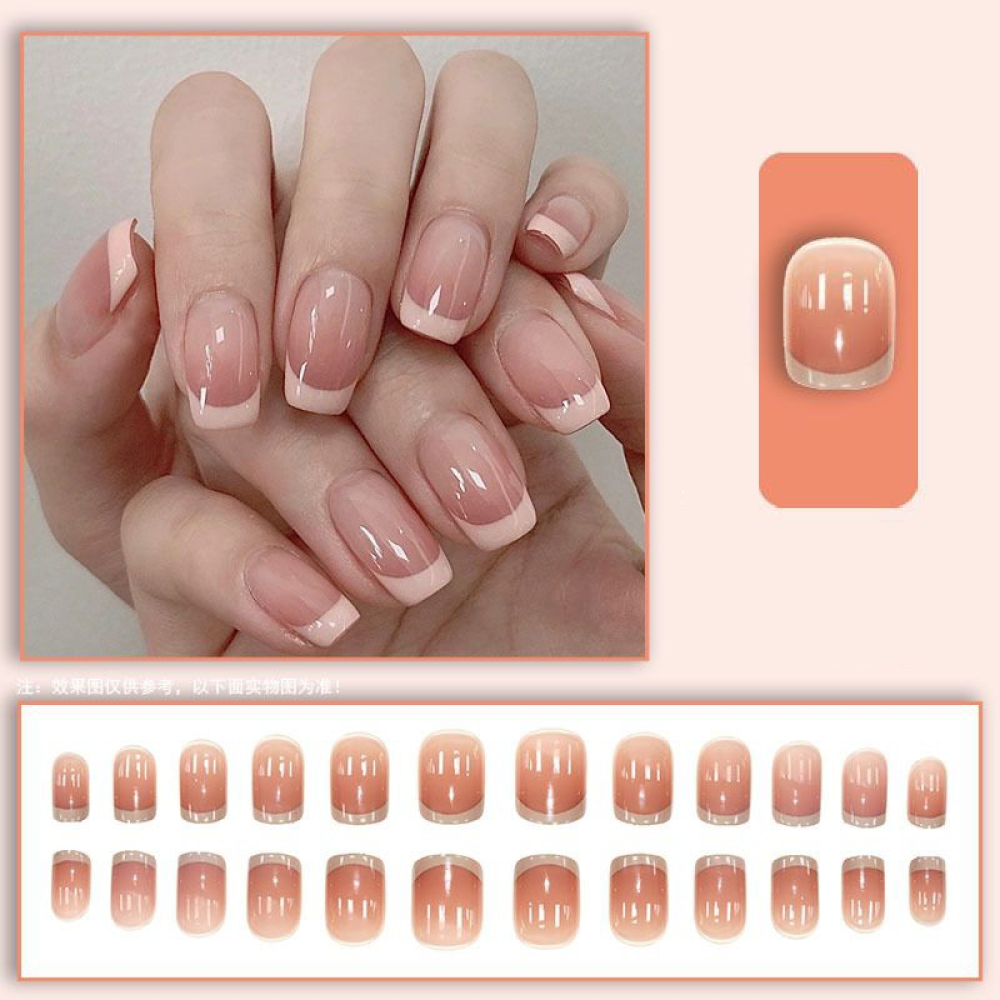Jual TONEED Kuku Palsu Tempel Acrylic Fake Nails French Style 24