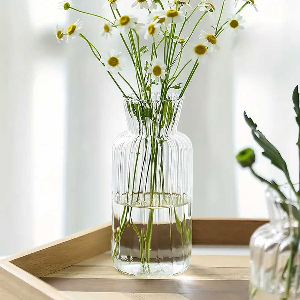 Jual MOONBIFFY Vas Bunga Kaca Bening Nordic Bottle Vases Flower