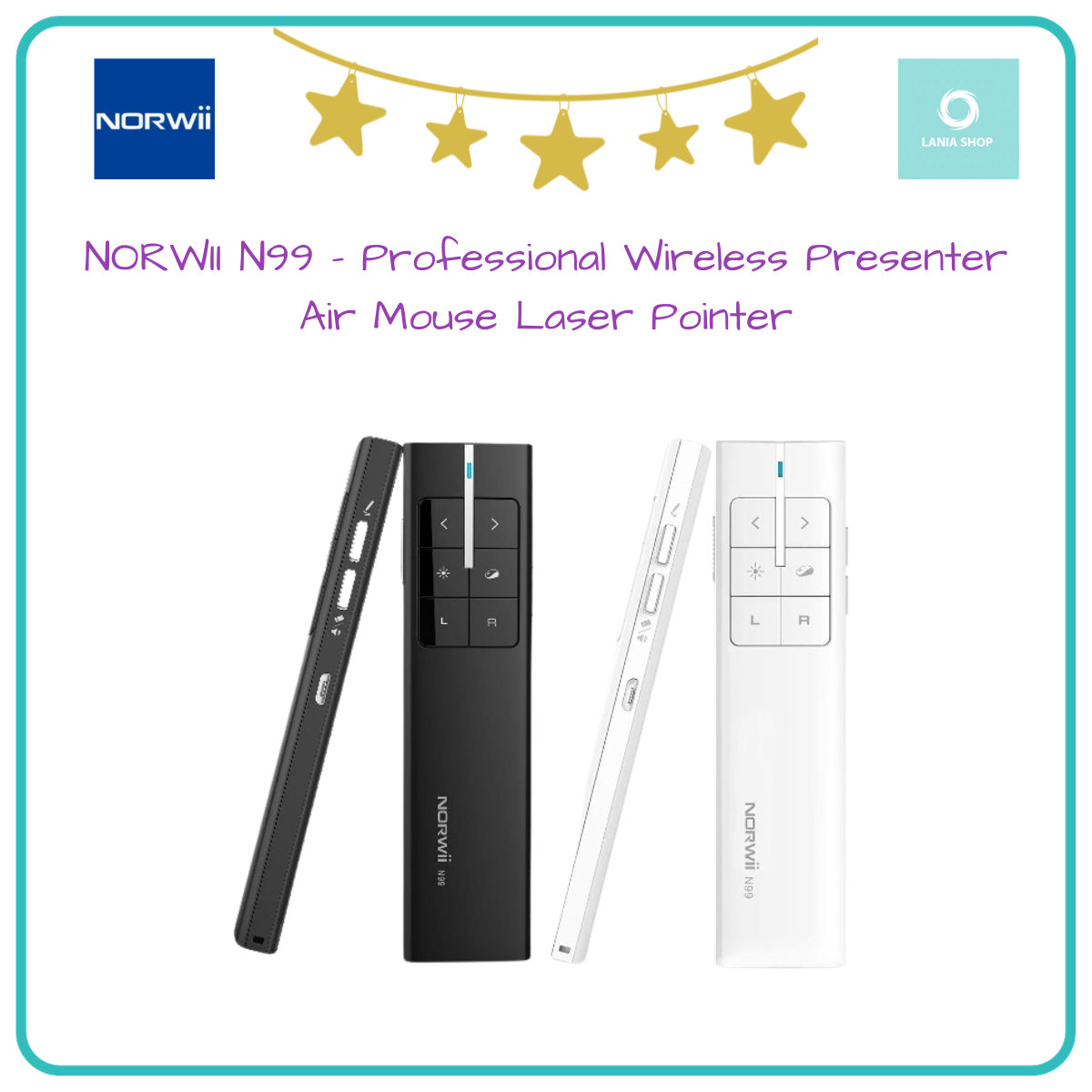Jual NORWII N99 - Professional Wireless Presenter Air Mouse