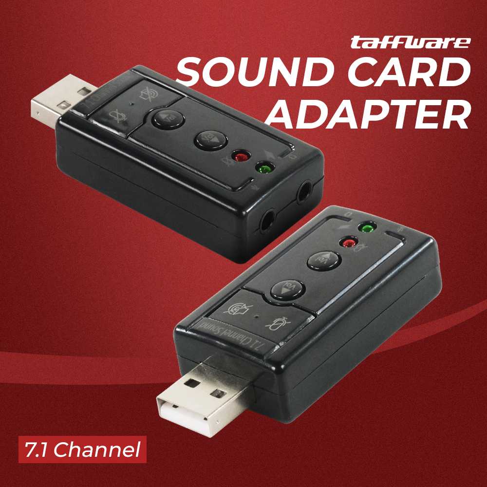 Jual Taffware USB 7.1 Channel Sound Card Adapter - TC-03 | Jakmall.com