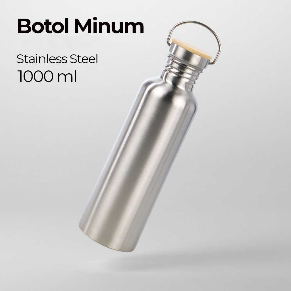Jual Mtuove Botol Minum Portable Water Bottle Stainless Steel