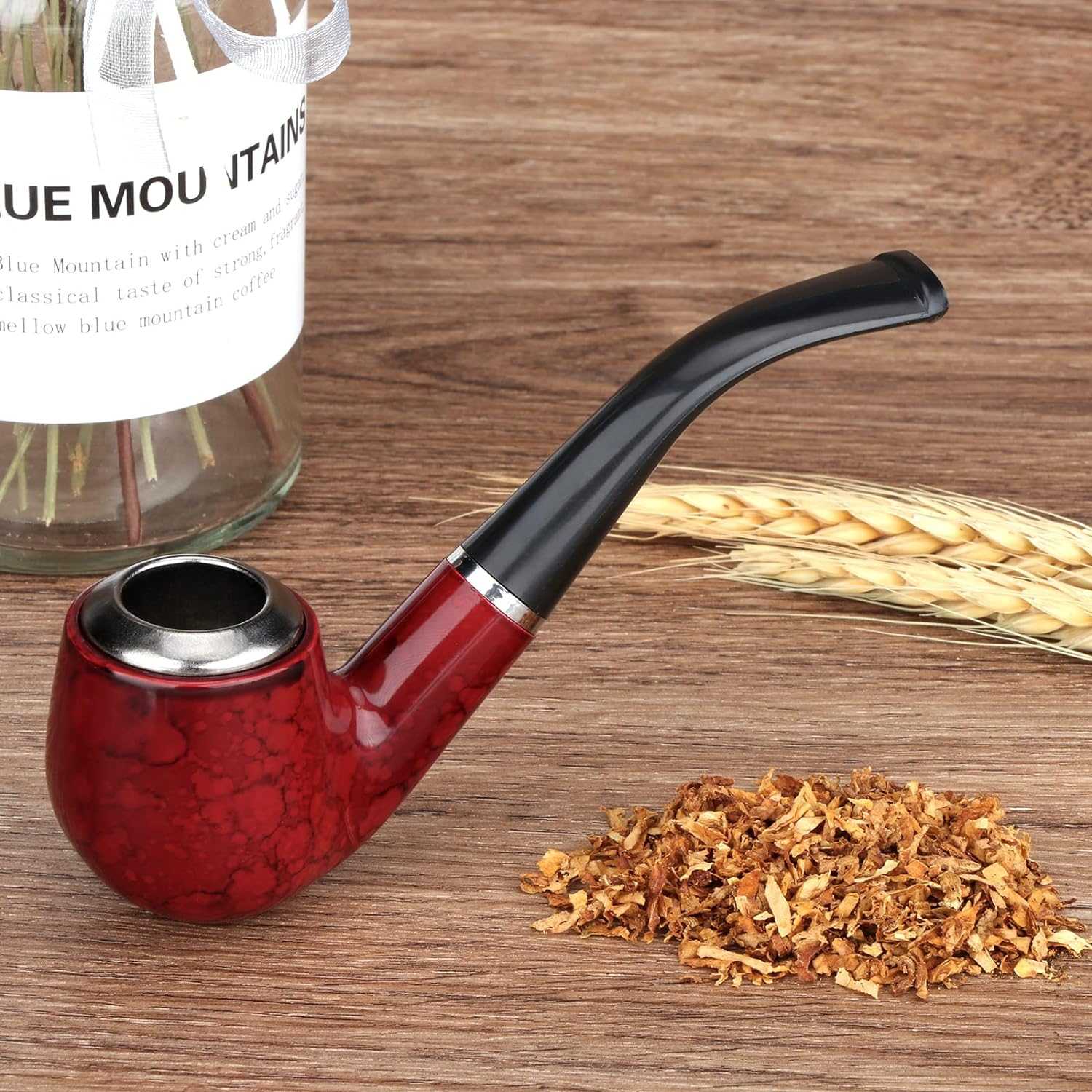 Jual Boxin Pipa Rokok Motif Kayu Smoking Tobacco Pipes - ZF808
