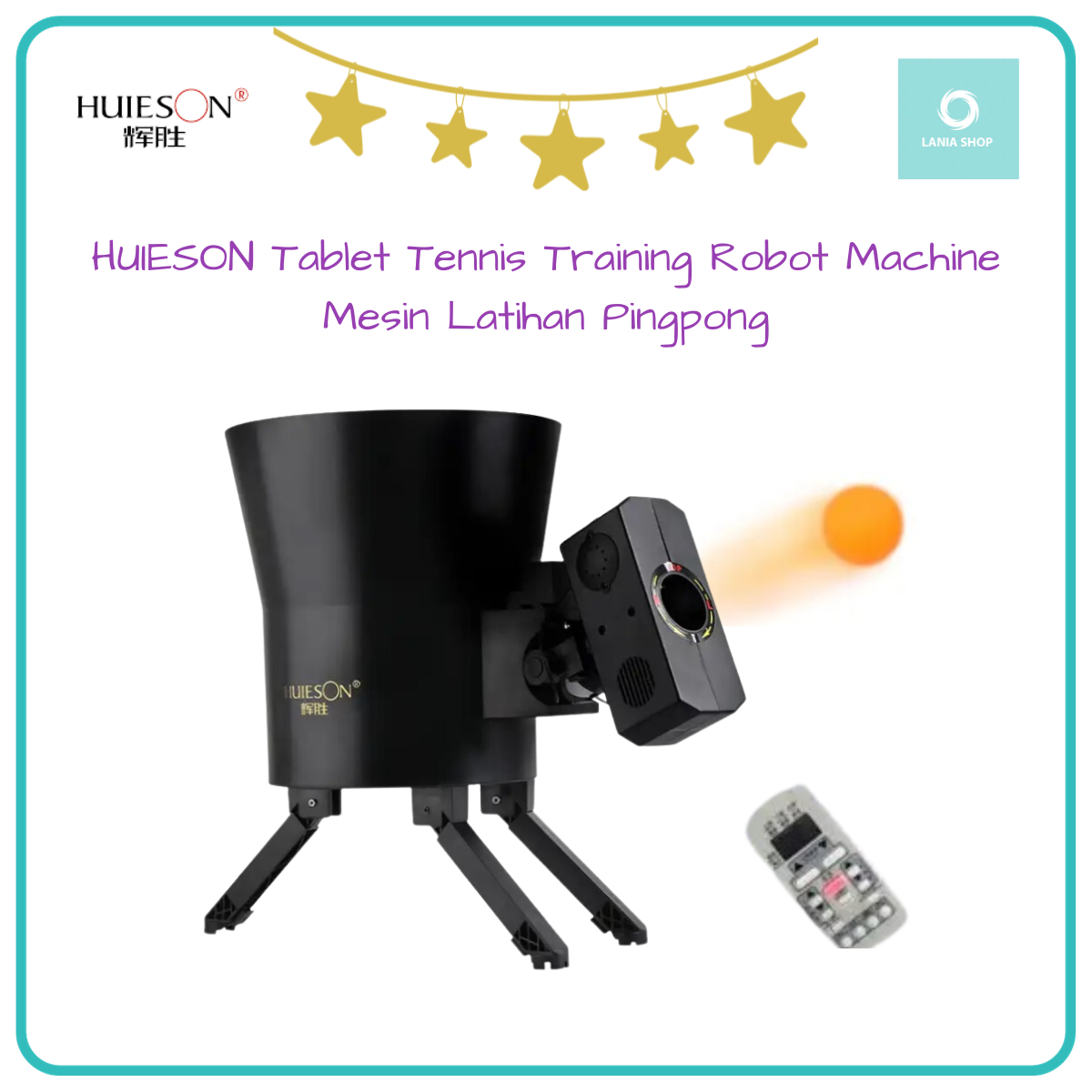 Jual HUIESON Tablet Tennis Training Robot Machine - Mesin