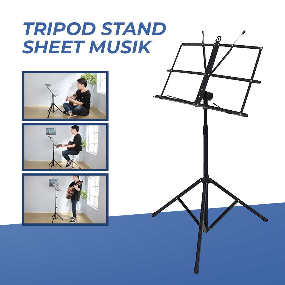 Jual Ammoon Tripod Stand Partitur Sheet Musik Orchestra | Jakmall.com