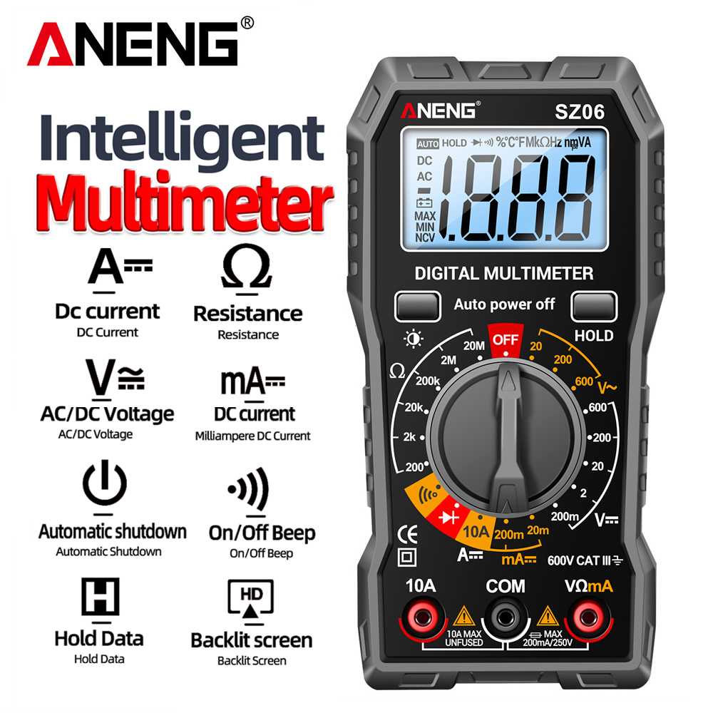 Jual ANENG Digital Multimeter Voltage Tester Backlit Screen 2000