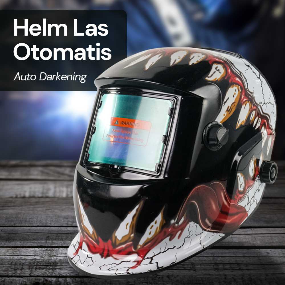 Jual VERMARK Helm Las Otomatis Auto Darkening Welding Helmet