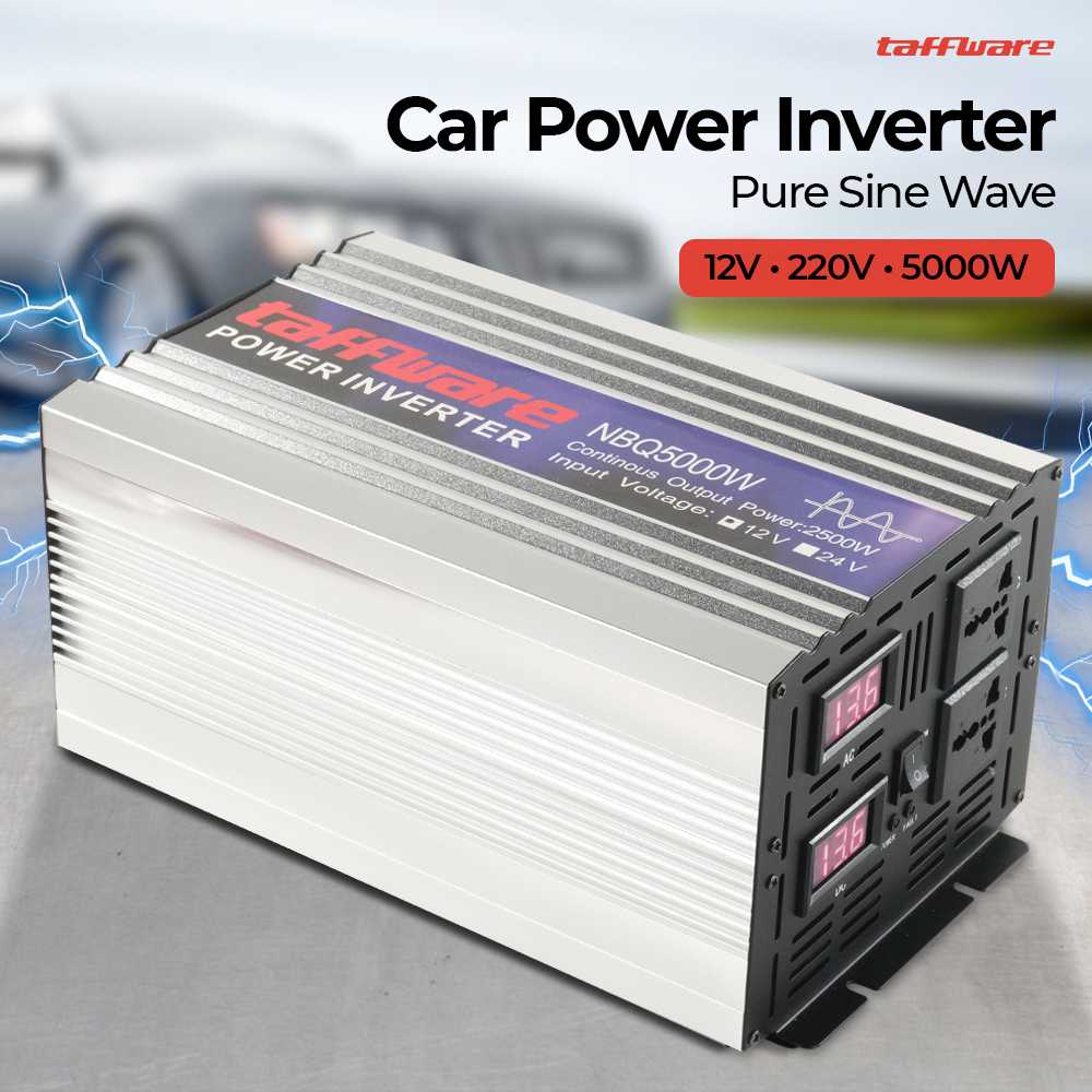 Jual Taffware Power Inverter Mobil Pure Sine Wave DC 12V to AC