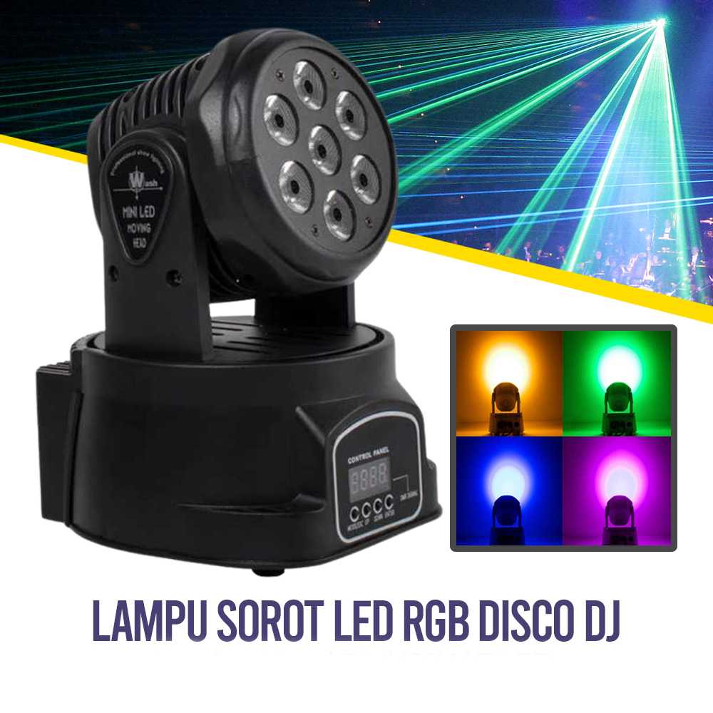 Jual SHEHDS Lampu Sorot Panggung LED Spotlight Stage RGB DMX512