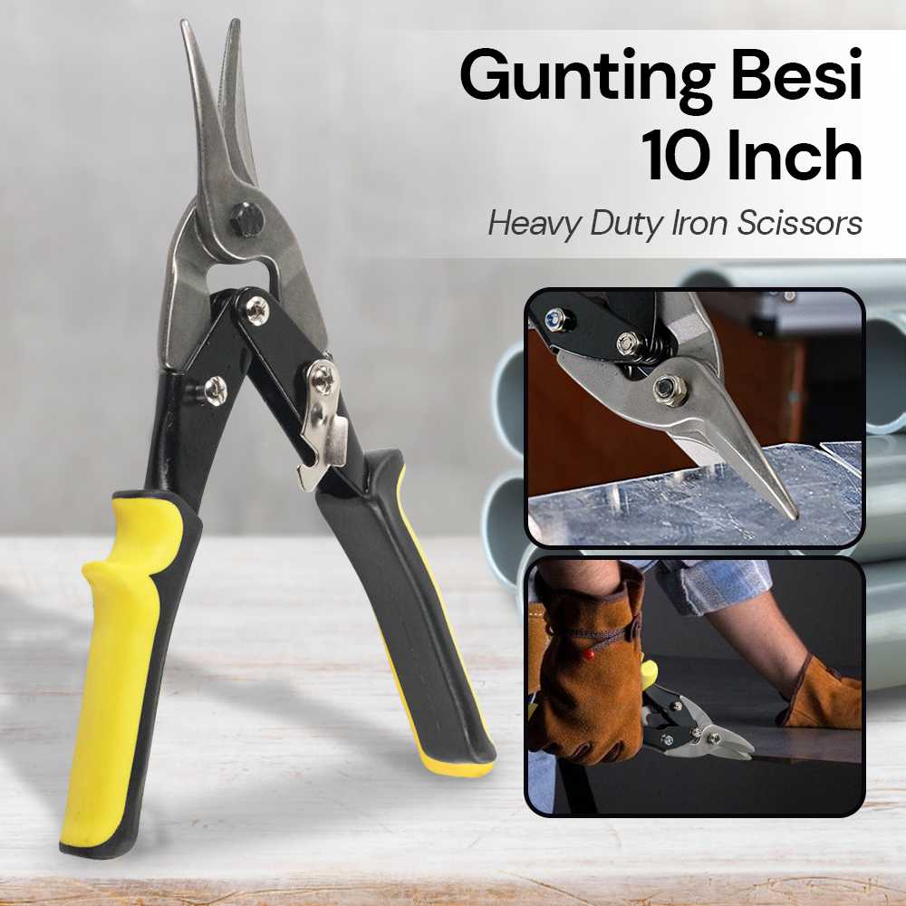 Jual XIAYIN Gunting Besi Flat Baja Heavy Duty Iron Scissors 10