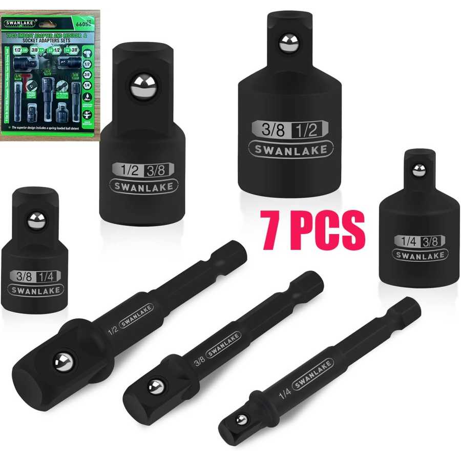 Jual SWANLAKE 7 PCS SOCKET IMPACT ADAPTOR & REDUCER REDUSER
